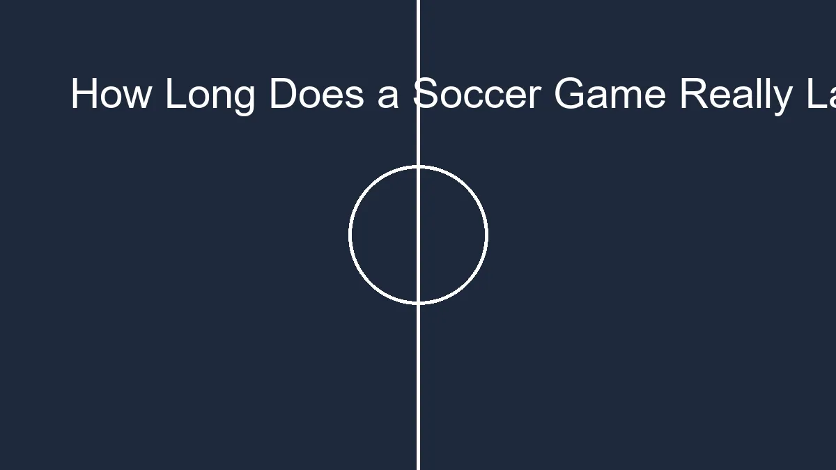 Counting Minutes: How Long Does A Soccer Game Really Last ...